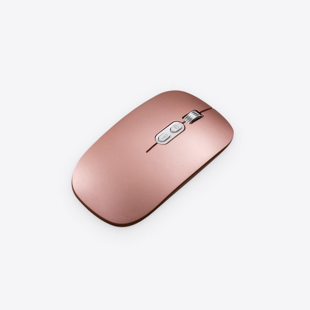 Rose Gold Wireless Mouse - Decoraria
